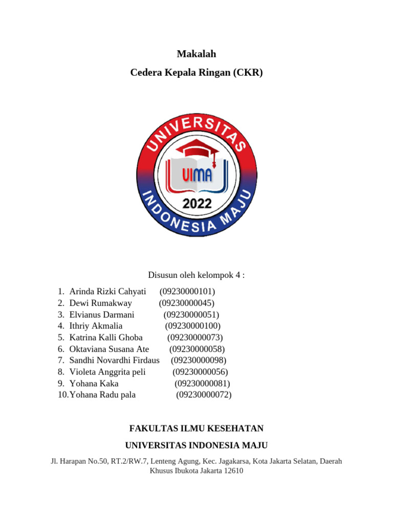 Makalah PKDM Kel 4 (CKR) | PDF