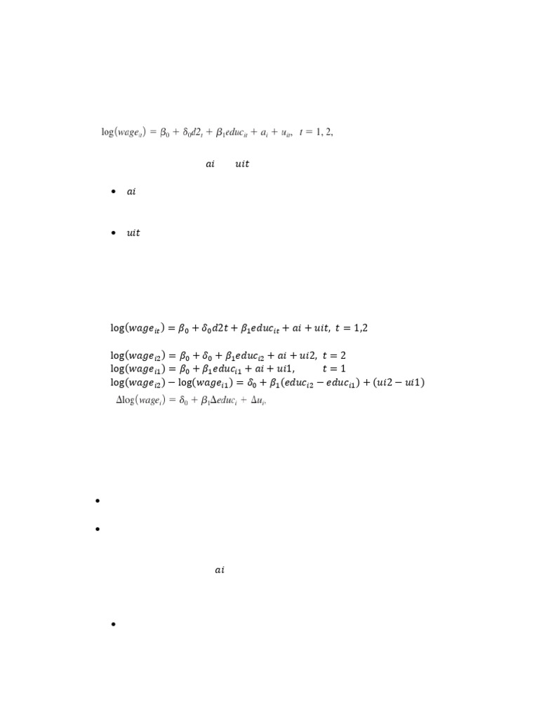 Soal Persiapan Uts Microeconometrics | PDF