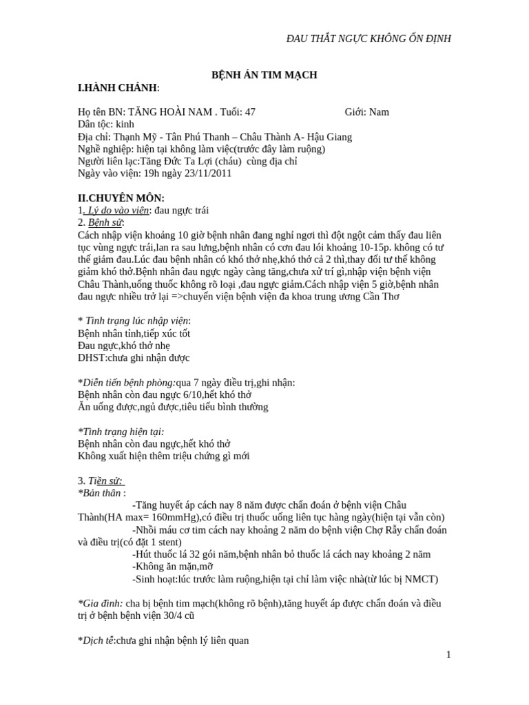 Ba Dau That Nguc Khong On Dinh | PDF