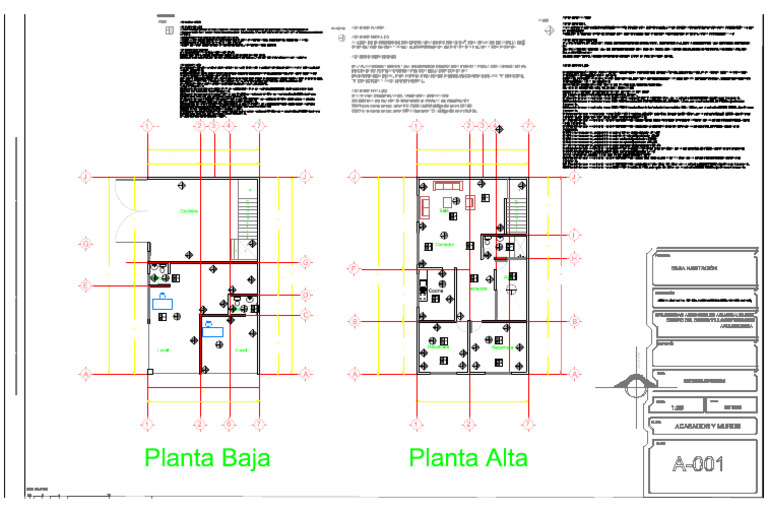 Proyecto Final PLANO DE ACABADOS (1) - Layout2 | PDF