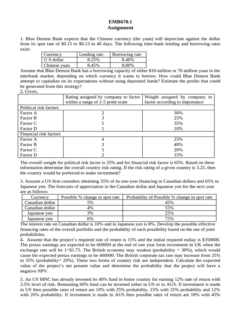 Assignment | PDF | Net Present Value | Depreciation