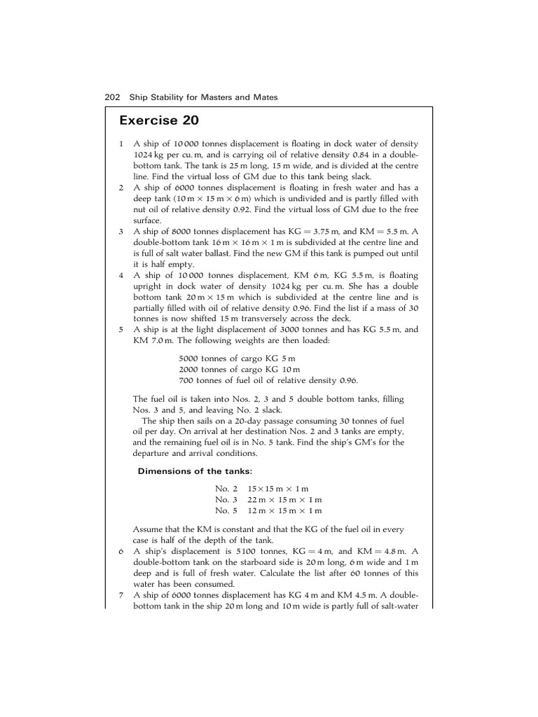 Ship Stability Calculations for Masters | PDF | Ships | Density