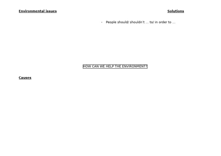 Environmental Issuessolutions | PDF