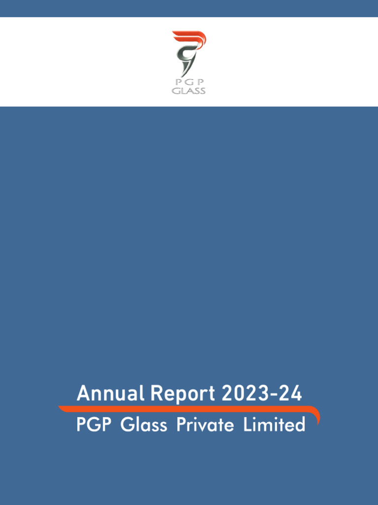 PGP Glass Annual Report 2023 24 | PDF | Sustainability | Financial Statement