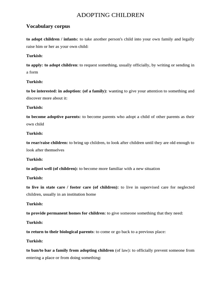 Practice 1 - Week One - Adopting Children | PDF | Adoption | Parent