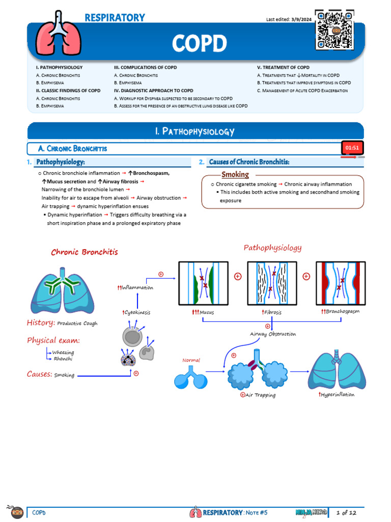 5• COPD [Notes] | PDF | Chronic Obstructive Pulmonary Disease ...