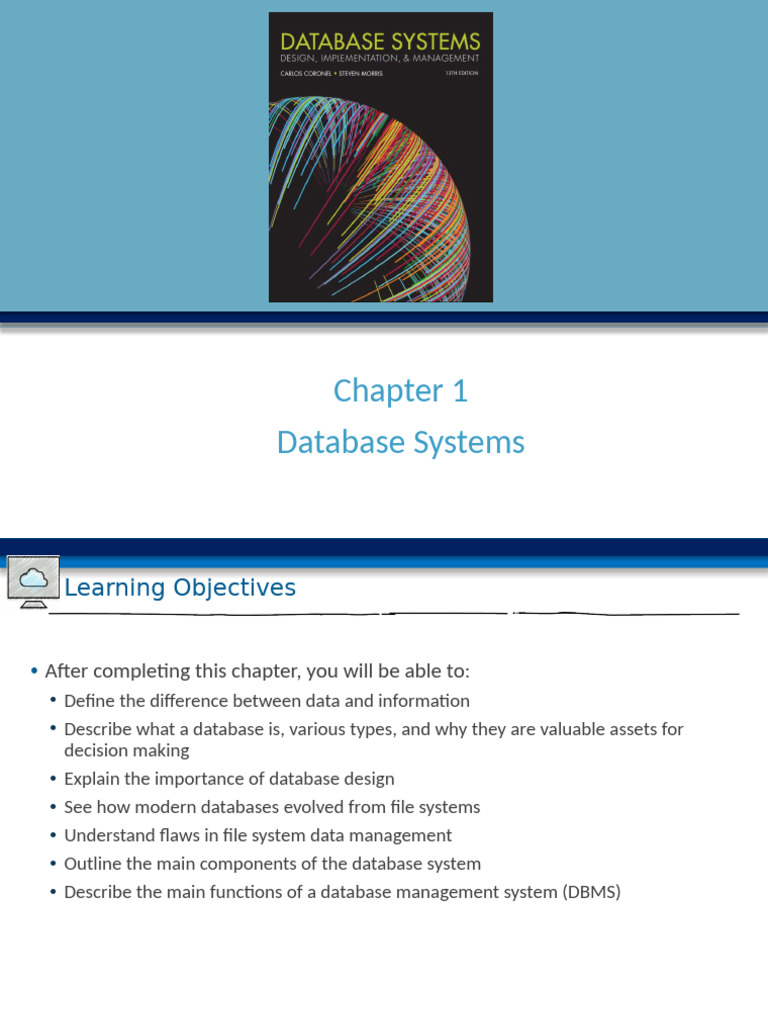 Coronel DatabaseSystems 13e Ch01 | PDF | Databases | Information Management