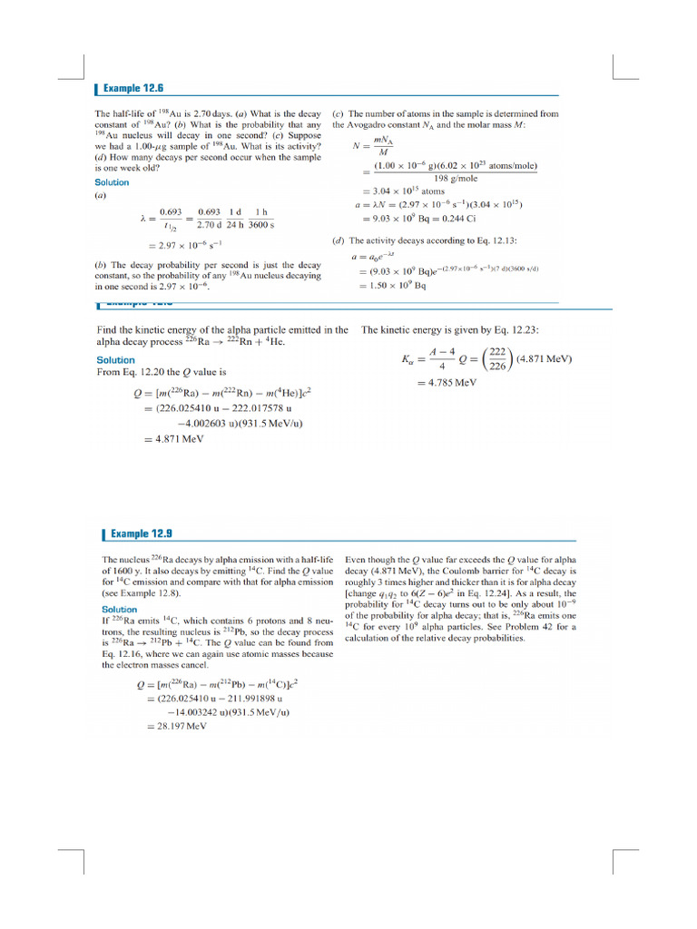 Nuclear physics problem | PDF