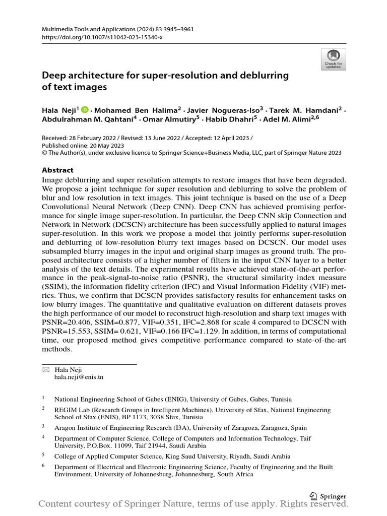 Deep_architecture_for_super-resolution_and_deblurr | PDF | Deep Learning | Artificial Neural Network