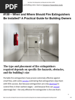 Fire Extinguisher Placement Guide | PDF | Safety