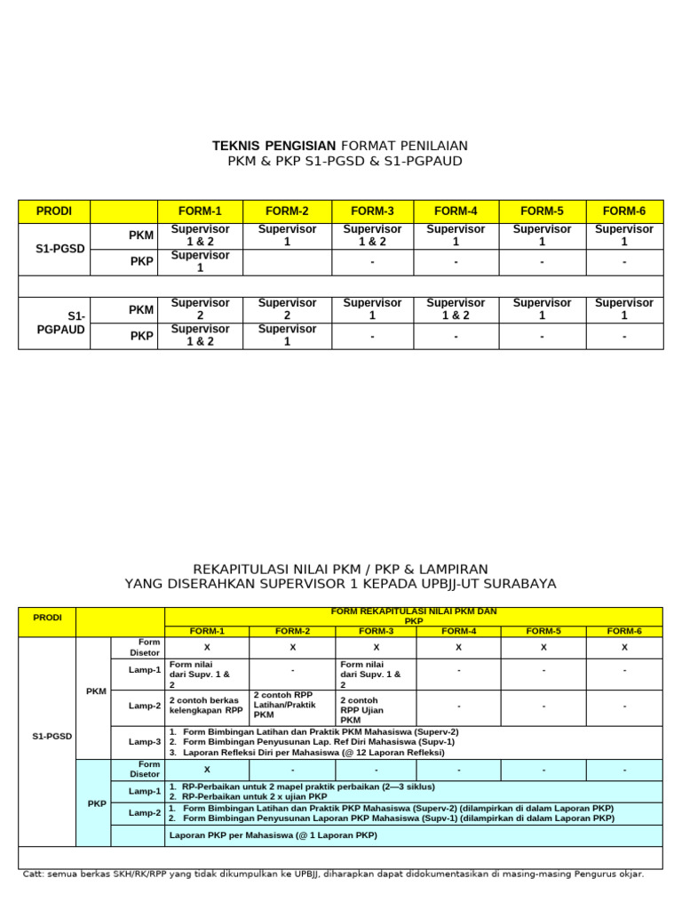 Form Penilaian PKM PKP | PDF