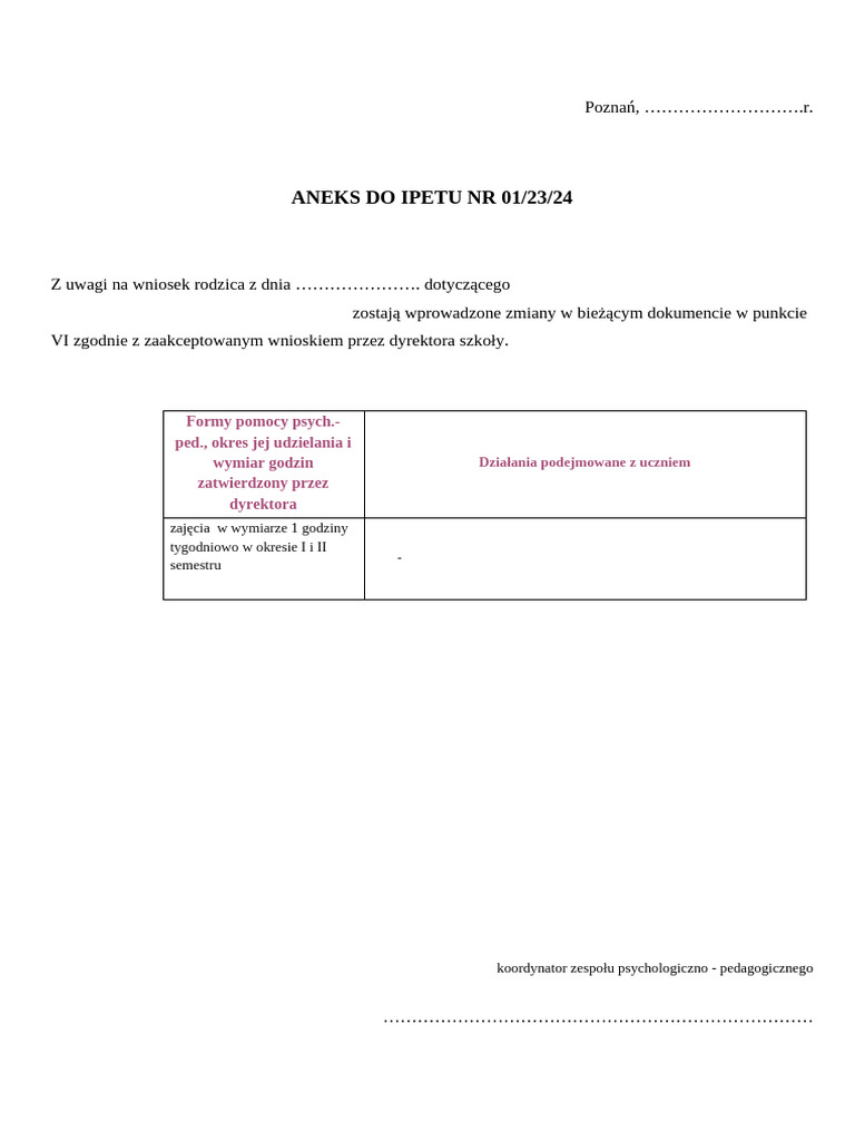 Aneks Do Ipetu | PDF