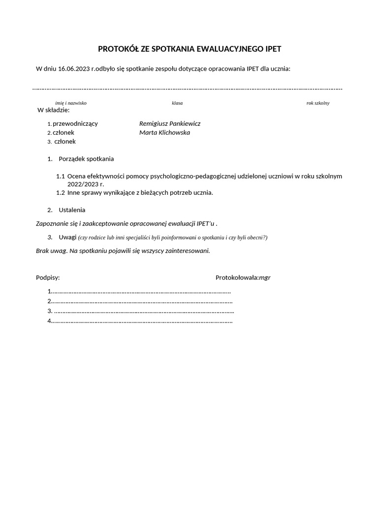 Protokół_z_ewaluacji_IPET(e) | PDF