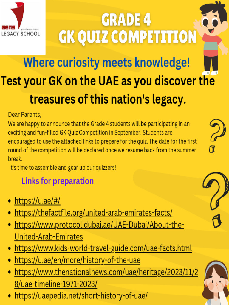 SST - GK Quiz Competition | PDF