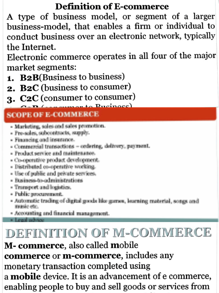 BCS062 e Commerce Notes | PDF