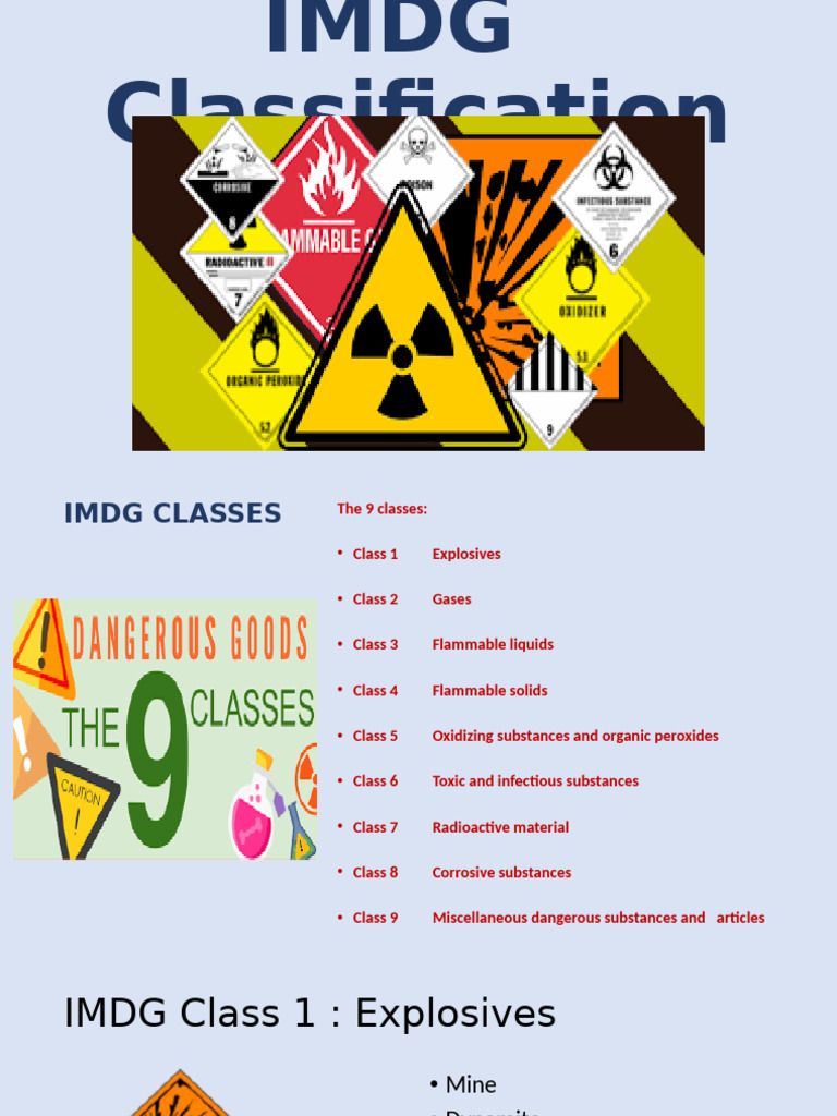 Imdg Class Pdf Corrosion Combustion