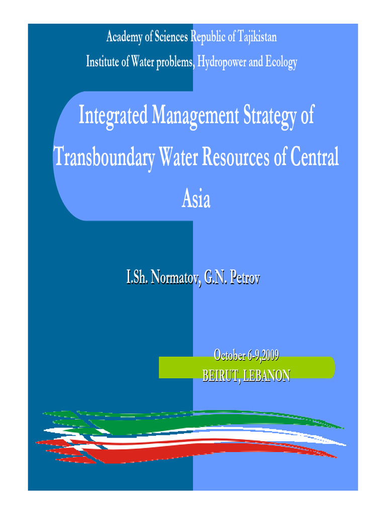 Integrated Management Strategy of | PDF | Central Asia | Glacier