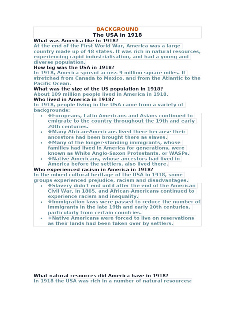 The USA 1918–41 | PDF | Presidents Of The United States | American ...