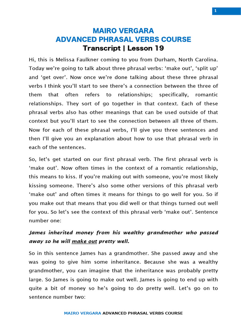 PDF Transcript - Lesson 19 | PDF