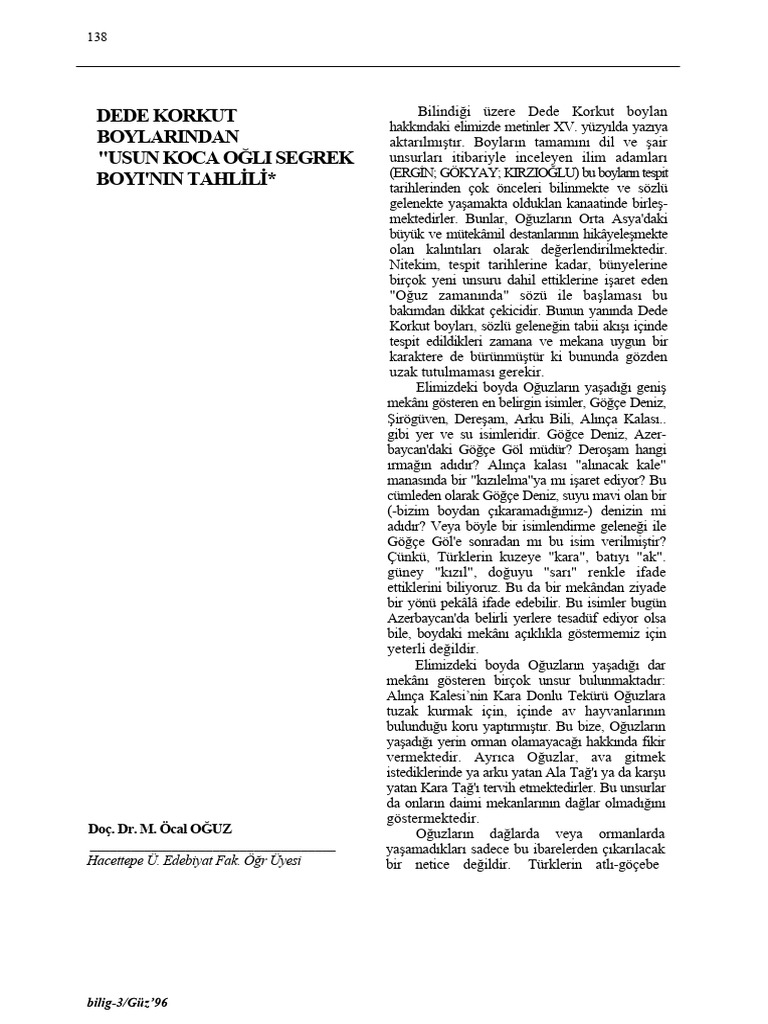 DEDE KORKUT BOYLARINDAN _USUN KOCA O__LI SEGREK BOYI'NIN TAHL__L__[#268109]-234744 | PDF