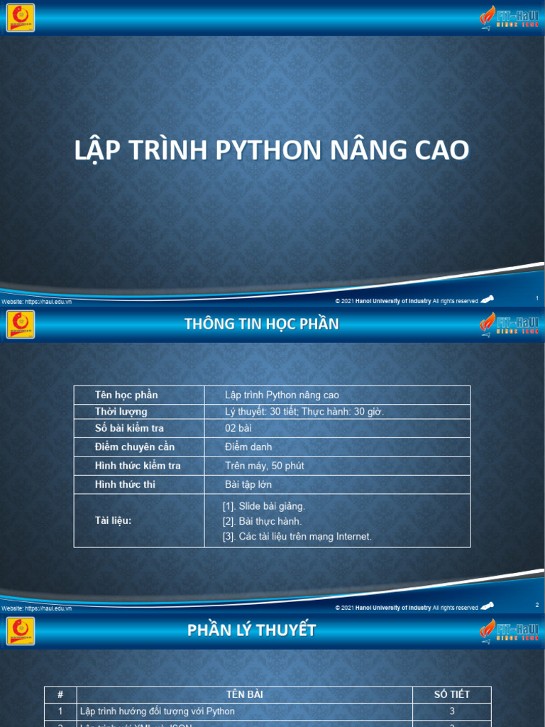 IT6130 - Bai 1 Lap trinh huong doi tuong voi Python | PDF