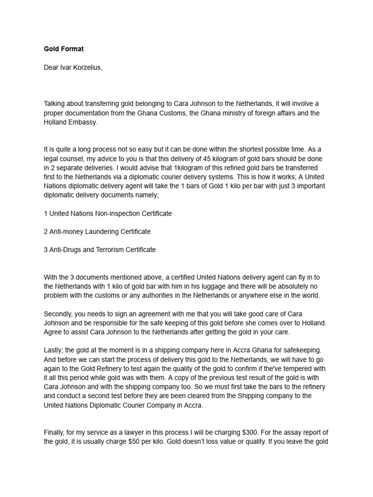 Gold Format | PDF | Government