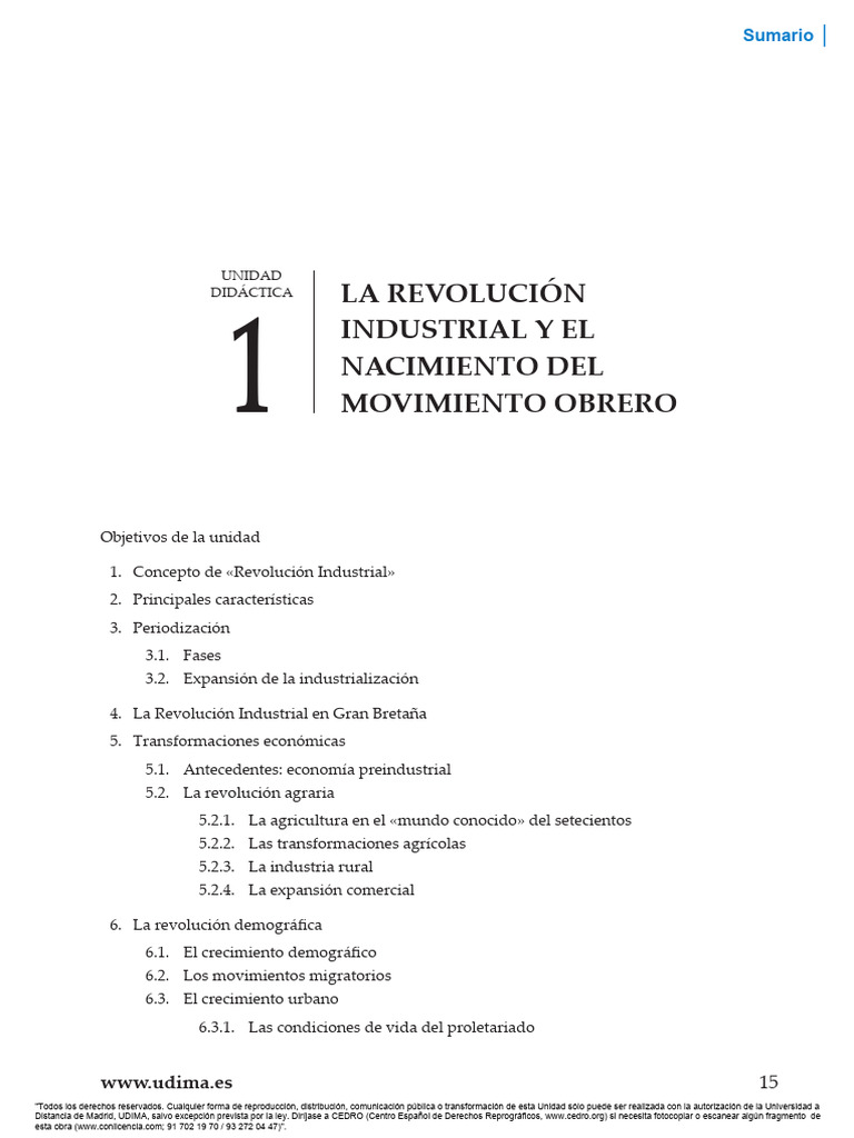 Revolución Industrial y movimiento obrero | PDF | Agricultura ...
