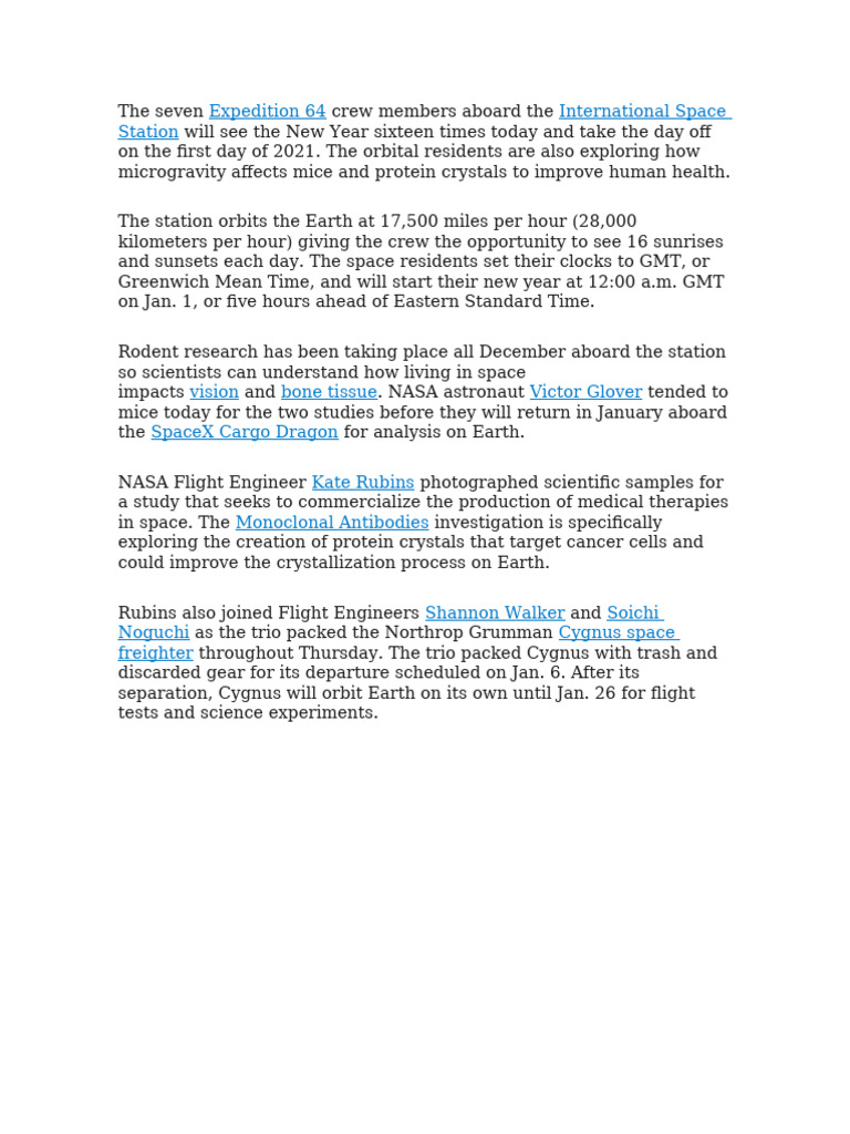 The Seven Expedition 64 | PDF