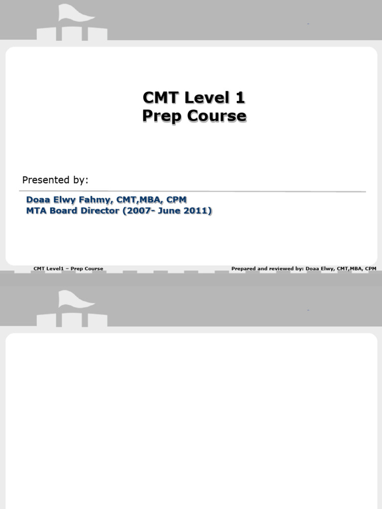 CMT Level 1 Prep Course (PDFDrive) | PDF | Technical Analysis | Market ...