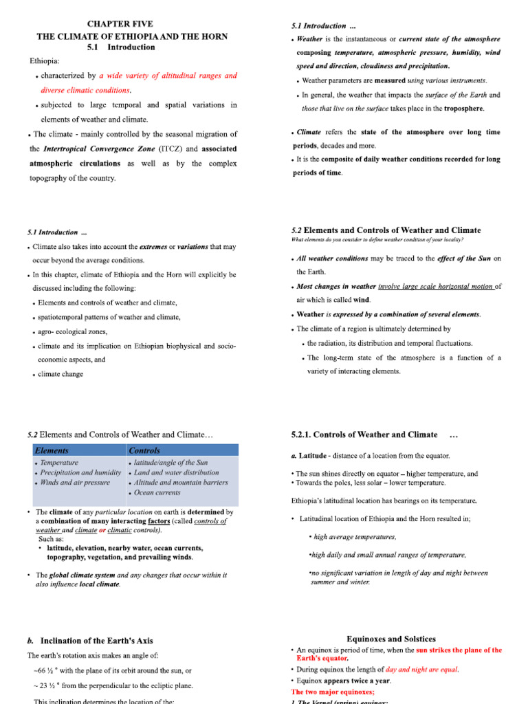 Geography CH 5 | PDF