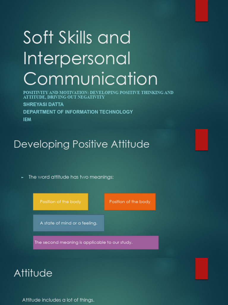 Soft Skills and Interpersonal Communication LEC 6 | PDF