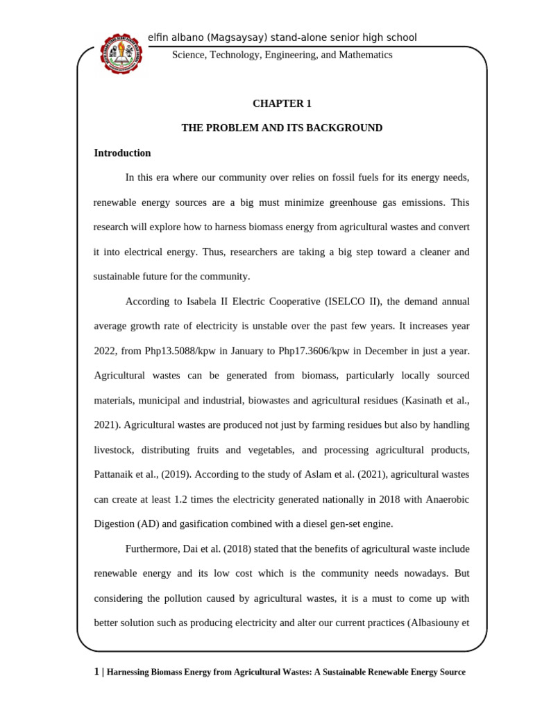 Harnessing-Biomass-Energy-Pr1-5-2 | PDF | Energy Development | Renewable Energy