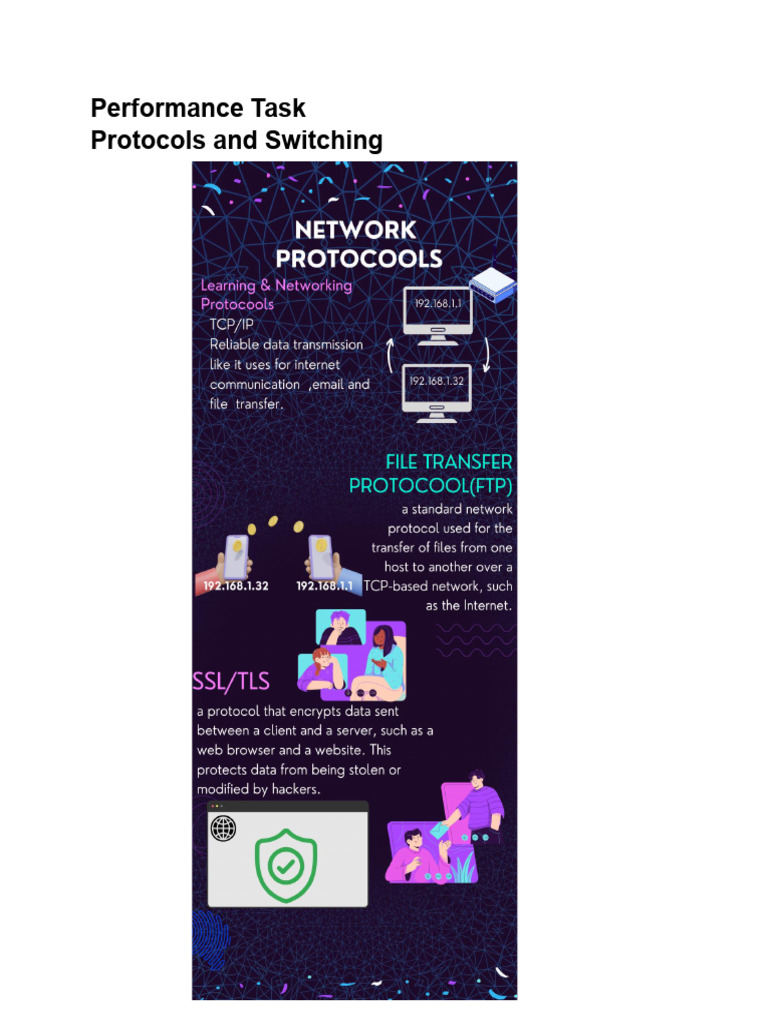 06 Performance Task Protocool and Switching | PDF