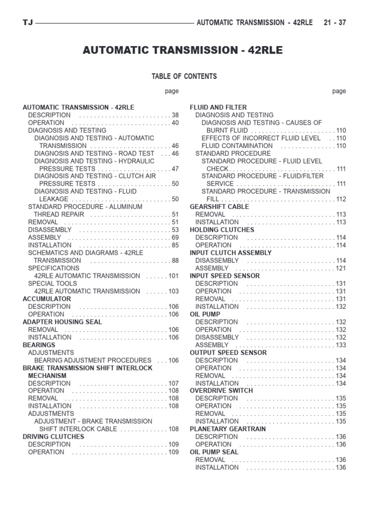 3 Speed Transmission | PDF | Automatic Transmission | Tools