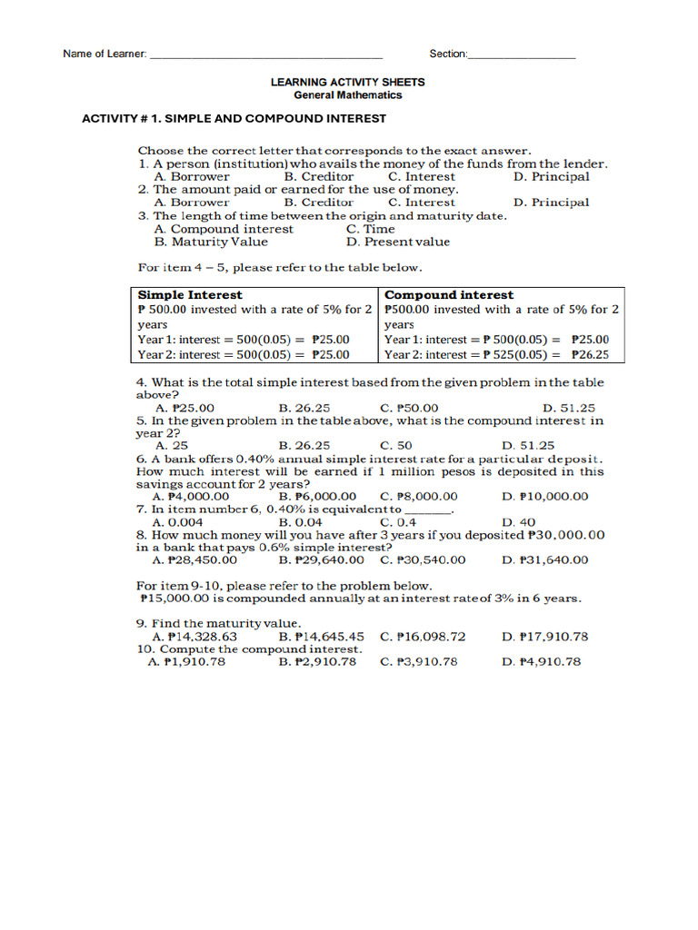 GENMATH-QUARTER-2-LAS | PDF