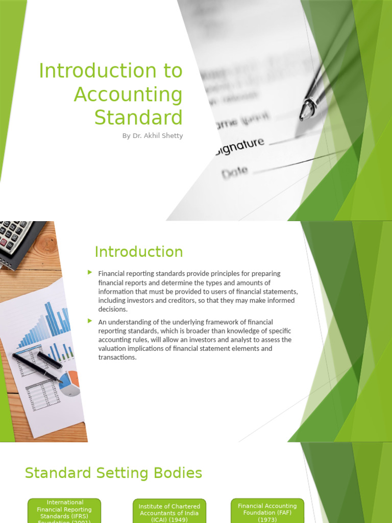 Introduction to Accounting Standards | PDF | Debits And Credits ...