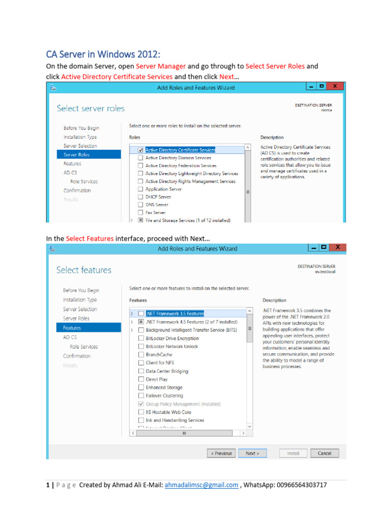 60 CA Server | PDF | Active Directory | Cryptography