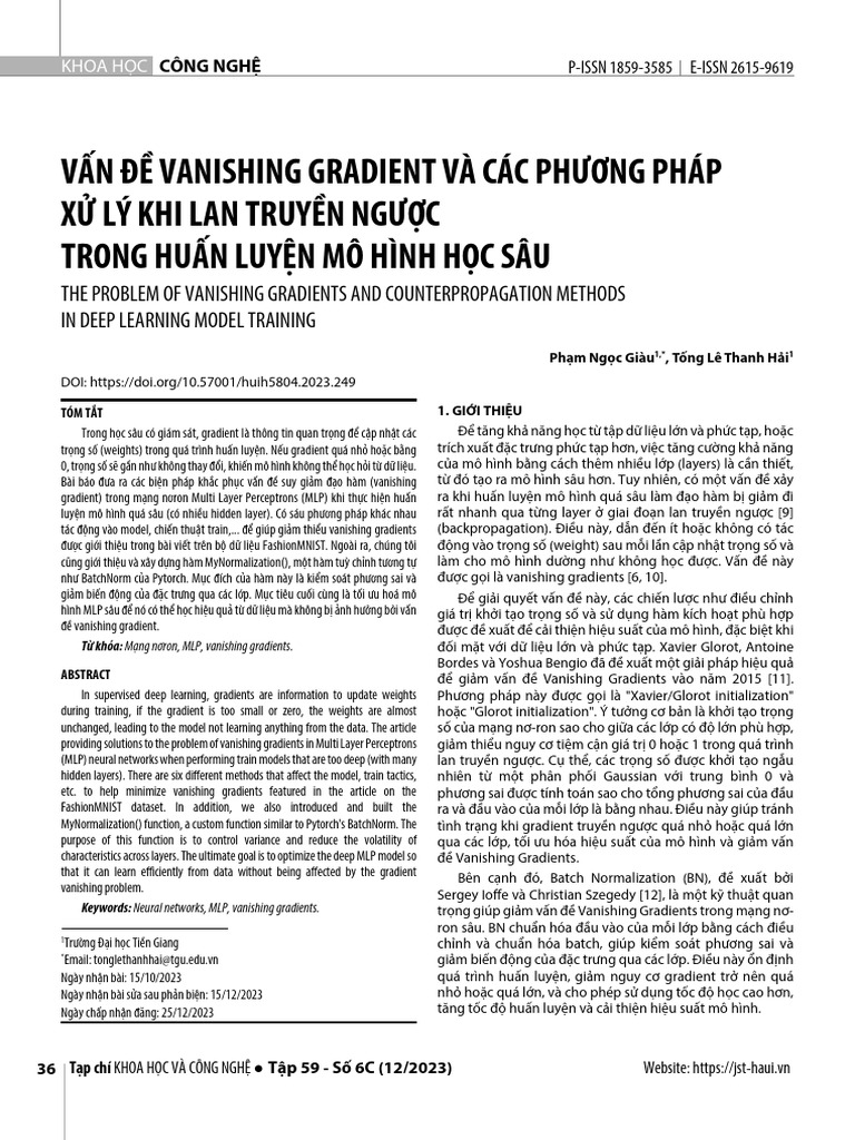 Vanishing Gradient | PDF