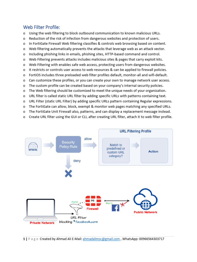 67-Web Filter Profile | PDF | World Wide Web | Internet & Web