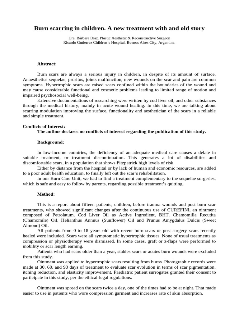 abstract scars | PDF | Inflammation | Scar