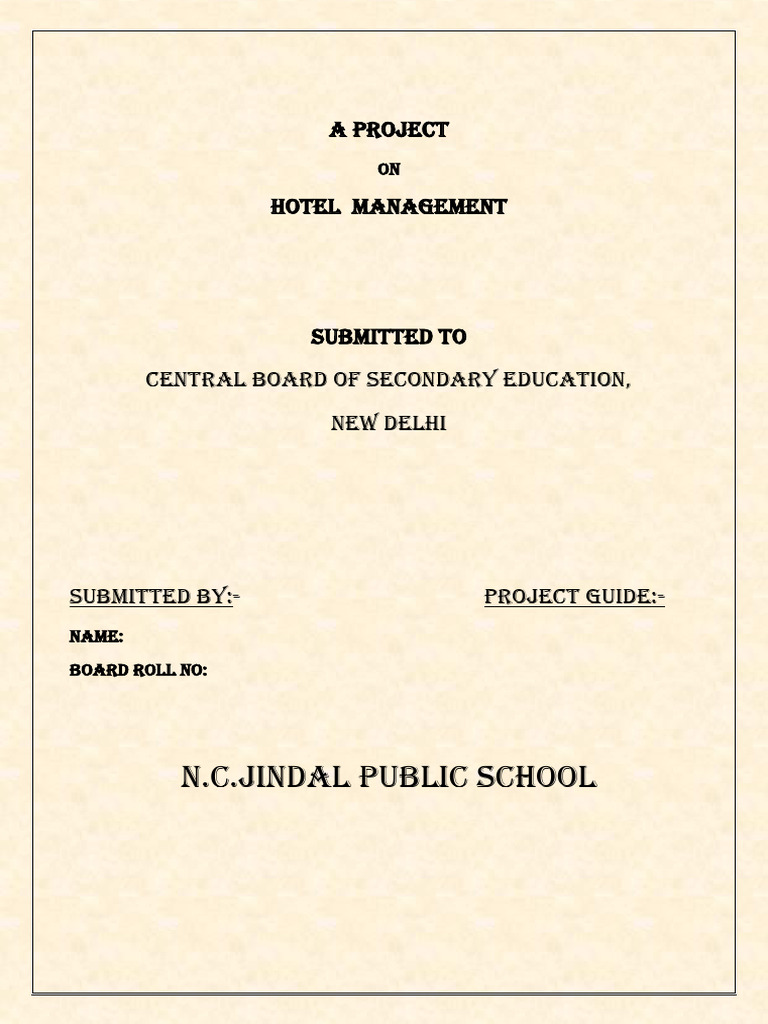 Student Hotel Management Project | PDF | Random Access Memory | Software