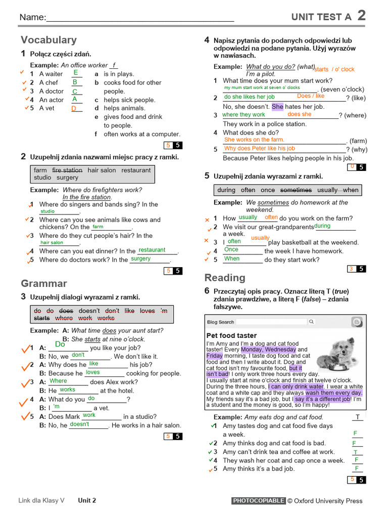 Link L5 U2 Unit TestA | PDF
