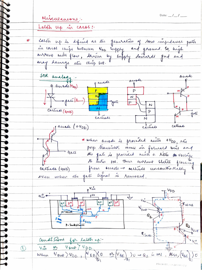 Latch up condition in CMOS | PDF | Integrated Circuit | Electrical ...