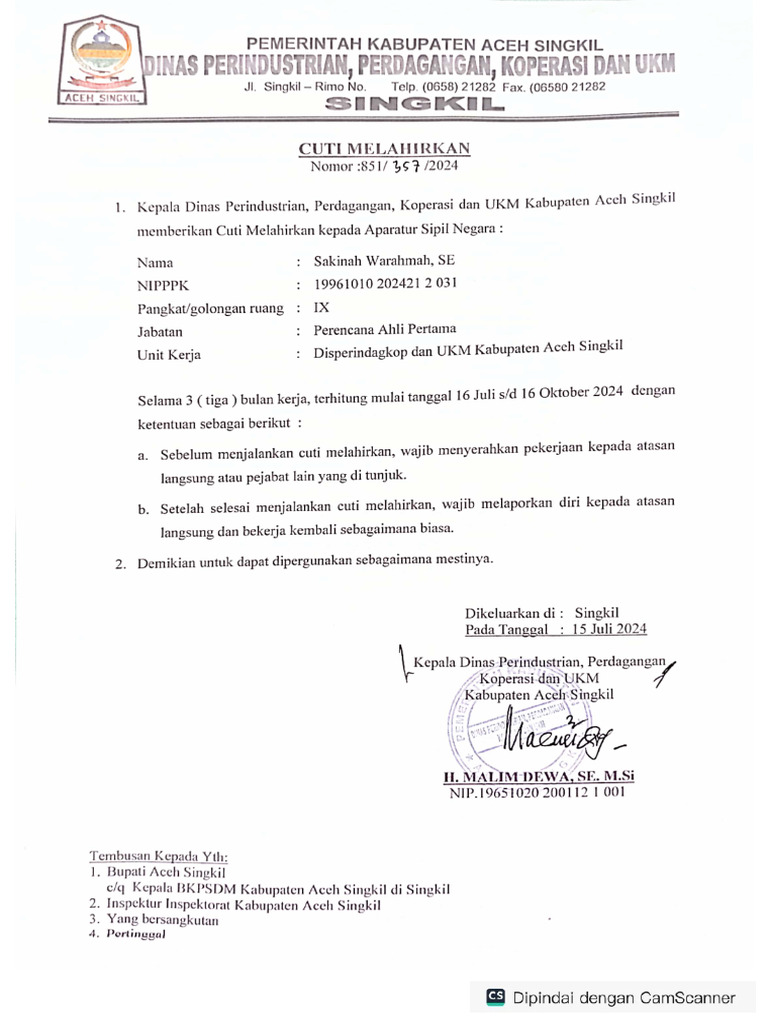 Preview File - Cuti (10) | PDF