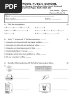 Junior KG English Exam Paper 2024-25 | PDF
