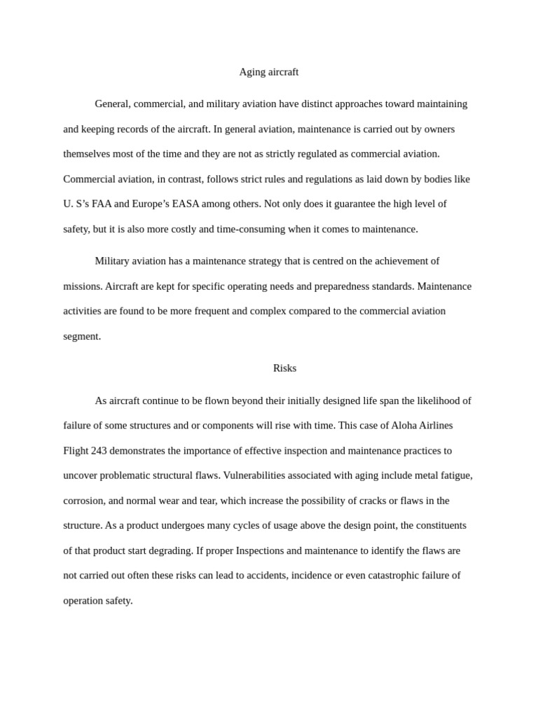 Aging aircraft | PDF | Federal Aviation Administration | Aviation