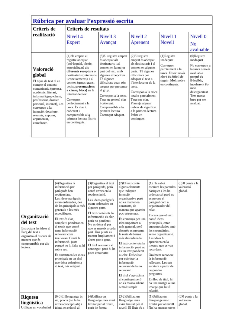 Written E RUBRIC (1) | PDF