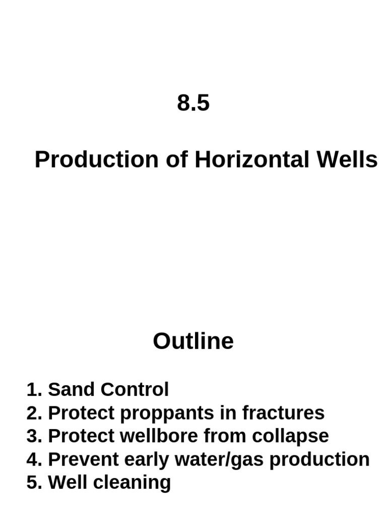 Horizontal Well Production Techniques | PDF
