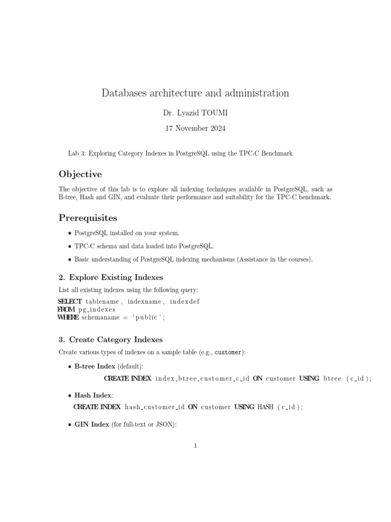 lab3_c620808c3e15e19c8c23fbfb1c4e632f | PDF | Postgre Sql | Database Index