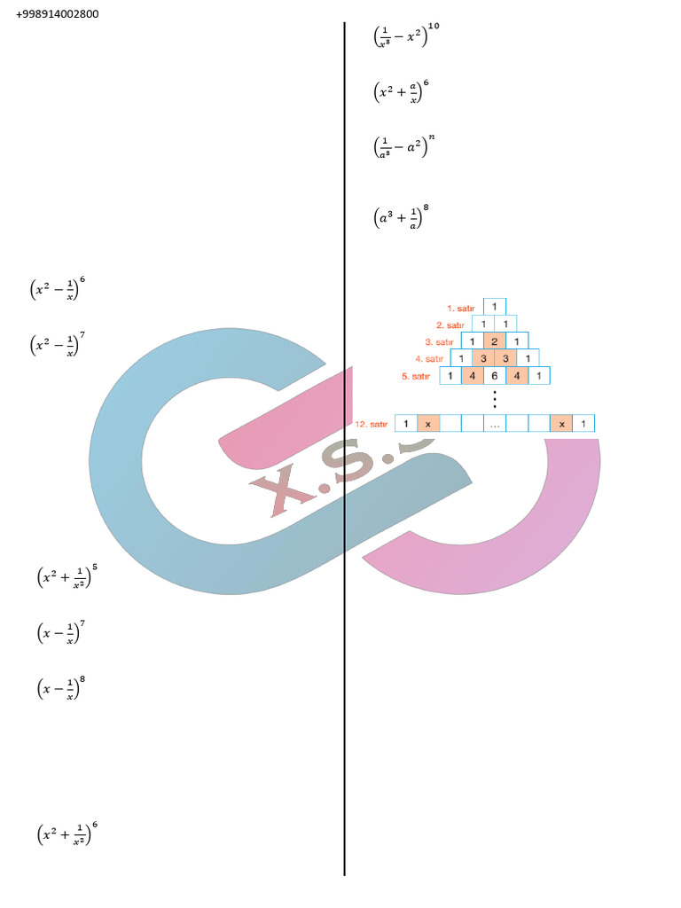 Binomial Theorem Exercises | PDF